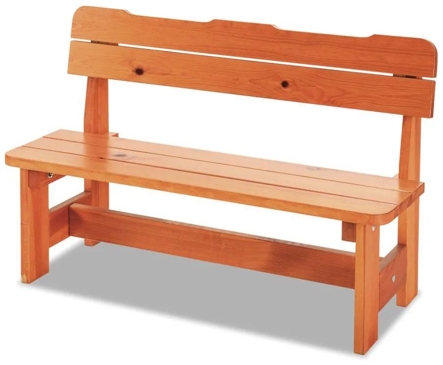 Krajča Dřevěná zahradní lavice ULM JUNIOR (pro děti) Povrchová úprava: Ořech