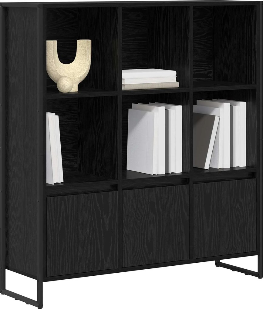 Knihovna 99,5 x 30 x 108 cm Kompozitní dřevo Černý dub 3403022