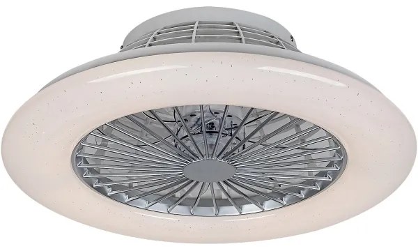 Rabalux - LED Stmívatelné stropní svítidlo s ventilátorem LED/30W/230V + DO