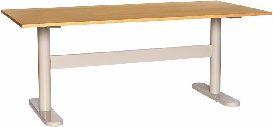 Pracovní stůl s deskou v dubovém dekoru 90x190 cm Tona – Hübsch