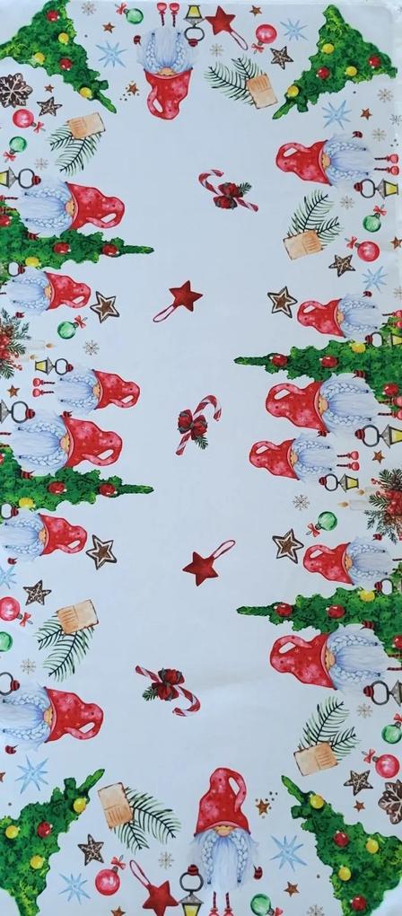 Vánoční ubrus - běhoun na stůl CHRISTMAS HELLO 40x140 cm Mybesthome