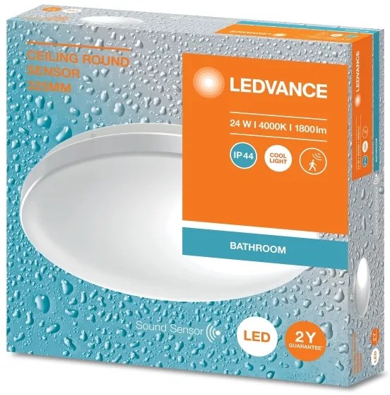 Ledvance - LED Koupelnové svítidlo se senzorem CEILING ROUND LED/24W/230V IP44