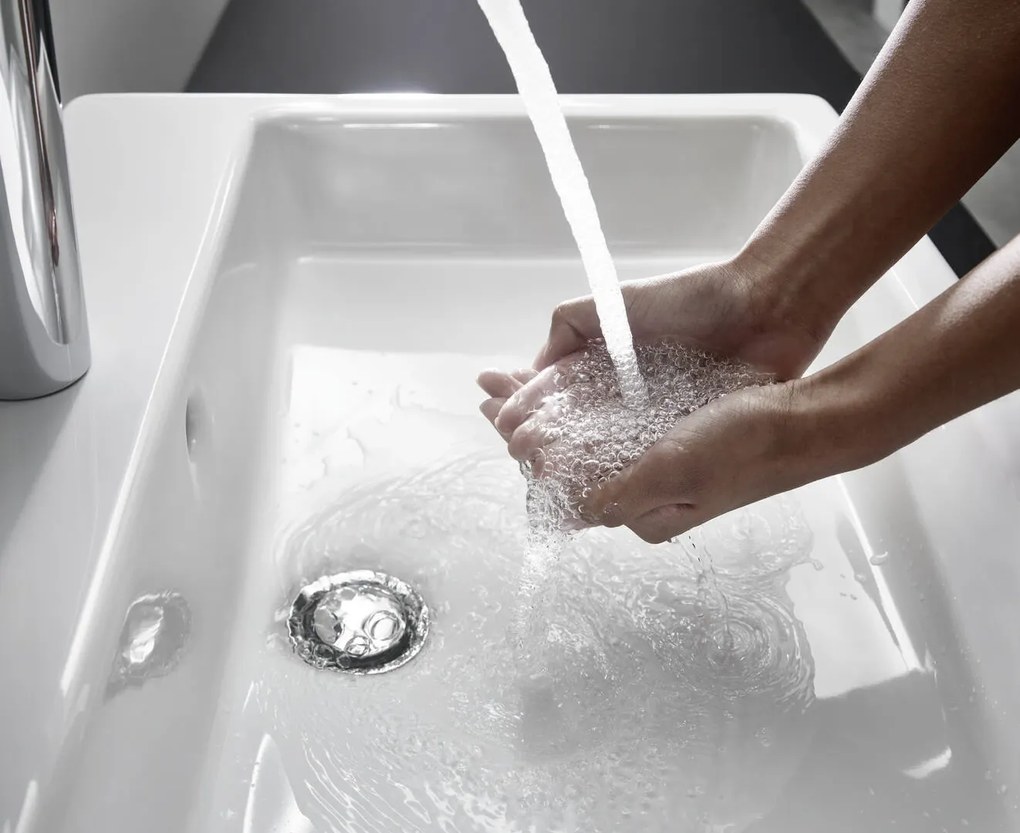 Hansgrohe Vernis Shape, umyvadlová baterie s výpustí, EcoSmart, chromová, 71590000
