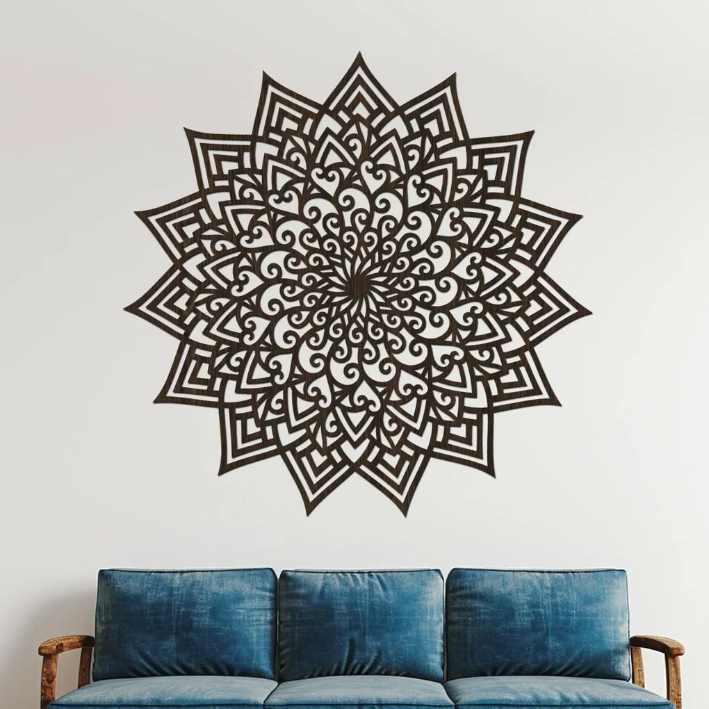 dřevo života Dřevěná mandala LASKAVOSTI Zvolte rozměr (cm): 95x95, Zvolte barvu dekoru: Buk