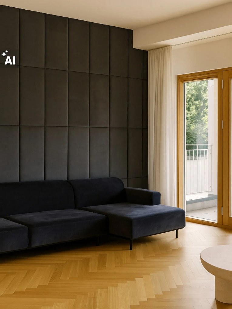 Sinsay - Čalouněný stěnový panel - šedá