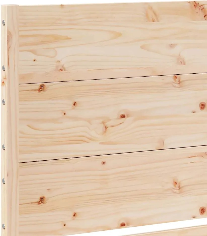 Prodloužený rám postele bez matrace 90 x 210 cm masivní dřevo 3309267