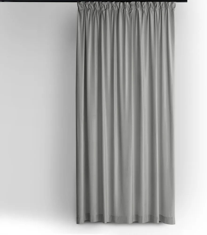 Šedý sametový dimout závěs 400x300 cm Velto – Filumi