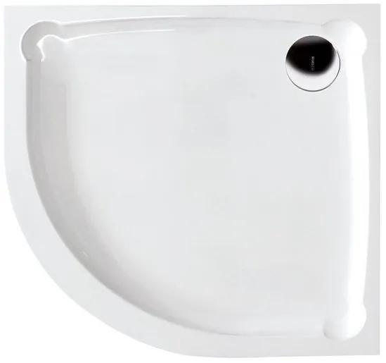 GELCO - HERA sprchová vanička z litého mramoru, čtvrtkruh, 90x90x7,5cm, R550 GH559