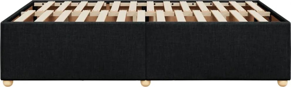 Rám postele bez matrací černá 120x190 cm textil 3284717