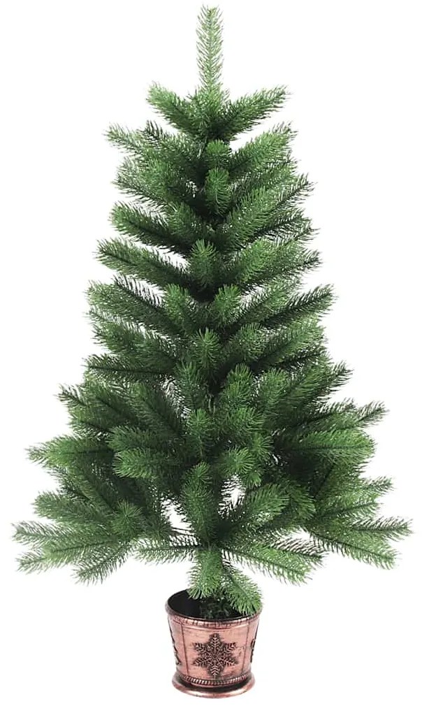 Umělý vánoční stromek s realistickým jehličím 65 cm zelený 284326