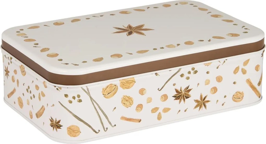 Plechová dóza Christmas Spices Flat Square Ib Laursen