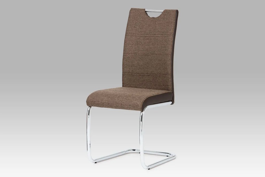 Jídelní židle HC-582 COF2, hnědá látka AKCE