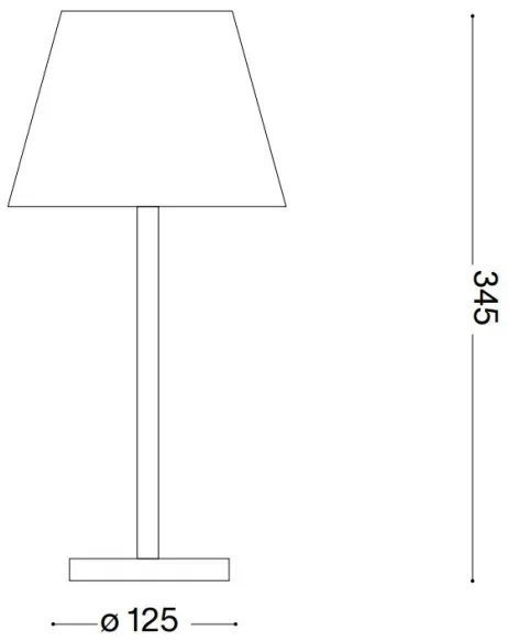 Ideal Lux - LED Stmívatelná dotyková lampa LOLITA LED/2,8W/5V IP54 černá