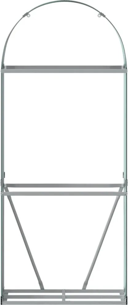 vidaXL Stojan na dřevo 80 x 45 x 190 cm pozinkovaná ocel [364570] Barva: antracitová