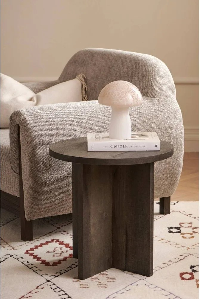 Kulatý odkládací stolek z MDF ø 50 cm Poppy – Ellos Home