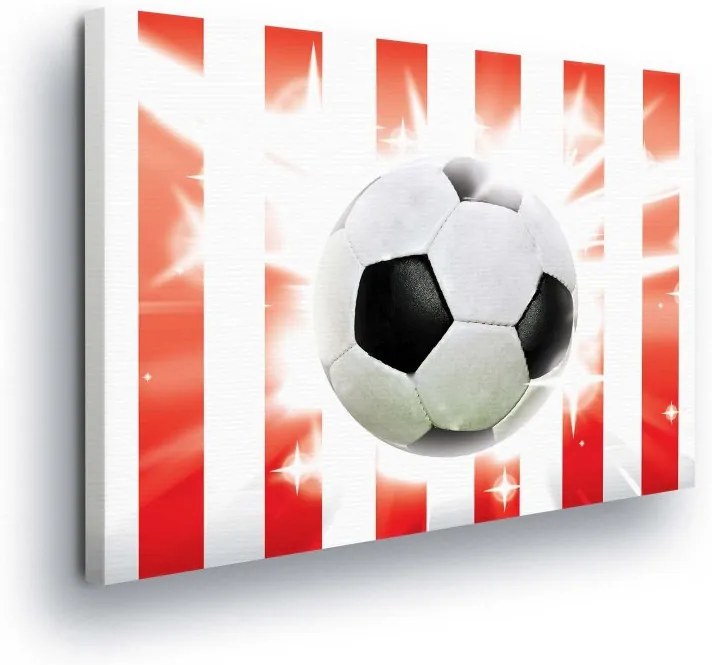 GLIX Obraz na plátně - Fotbalový Míč s Pruhy III 100x75 cm