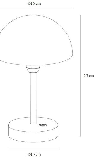Nordlux - LED Stmívatelná nabíjecí stolní lampa ELLEN LED/2,8W/3,7V IP44 černá