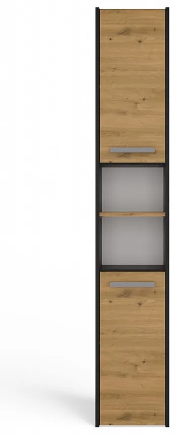 Koupelnová skříňka S30 Antracit + dub artisan
