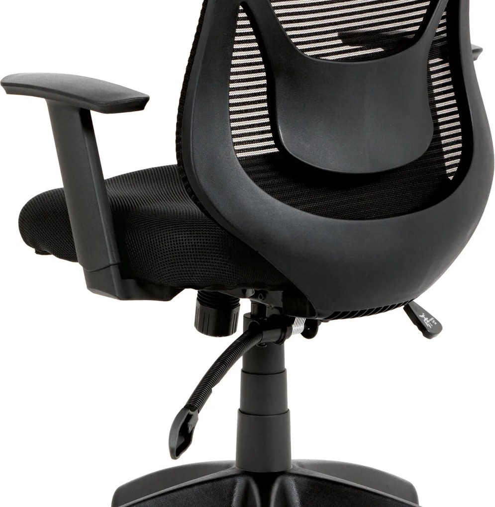 Ergonomická kancelářská židle MODUS - černá síťovina / látka