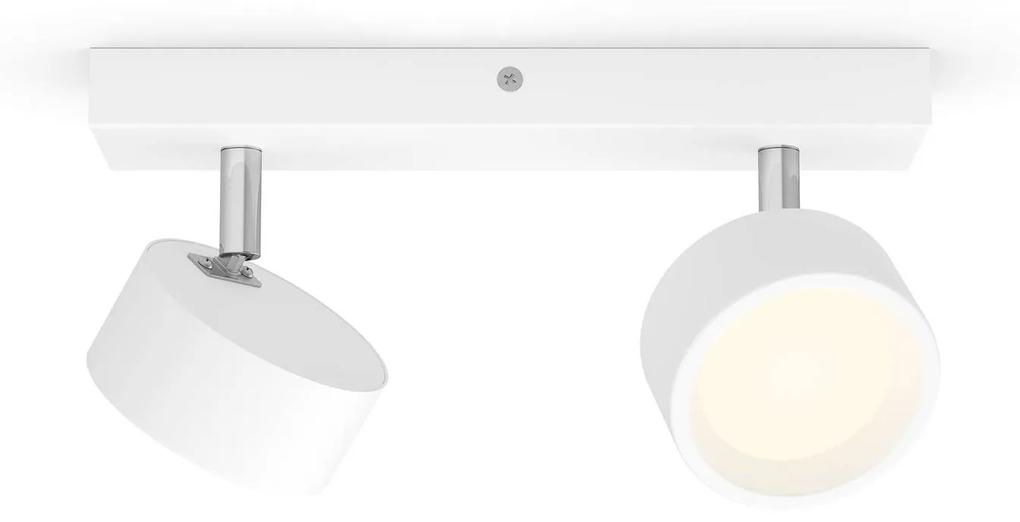 Philips Bracia LED stropní bodovka, 2 zdroje, bílá