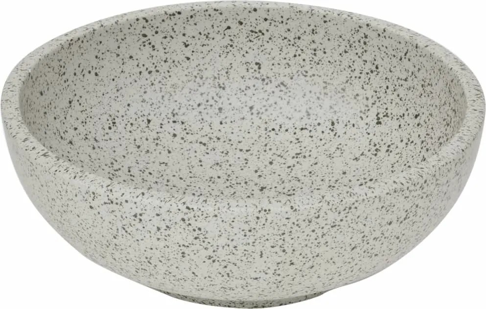Umyvadlo na desku šedé kulaté Φ 41 x 14 cm keramika 155059