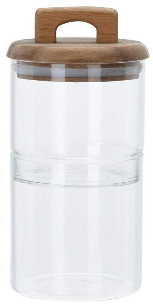 Dvoupatrová skleněná nádoba Stenny 2 x 600 ml