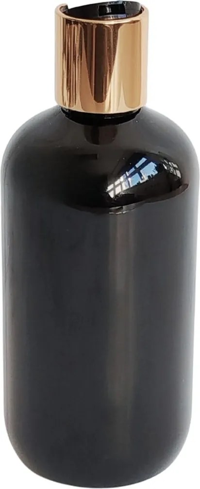 Dávkovač na mýdlo 300 ml černý s černo-zlatým DISC TOP BELA