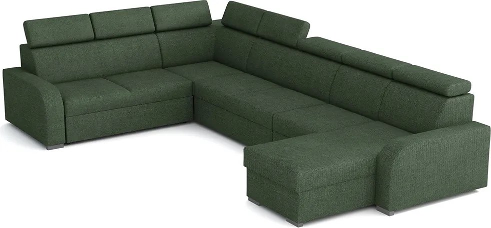 Sedací souprava OSLO U | 250x380x170 | rozkládací + 3x úložný prostor | VÝBĚR TKANIN