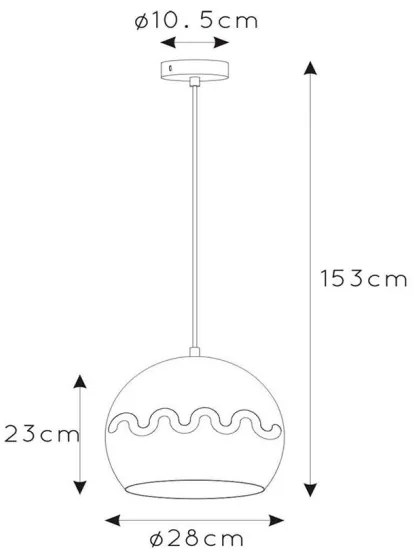 Lucide 30484/28/30 - Lustr na lanku CORENTIN 1xE27/60W/230V černá