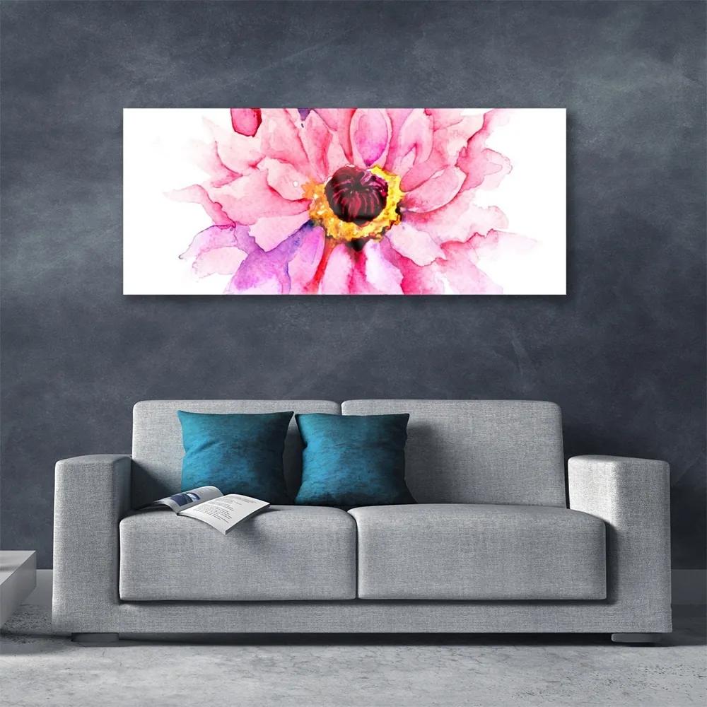 akrylový obraz Květ 125x50 cm