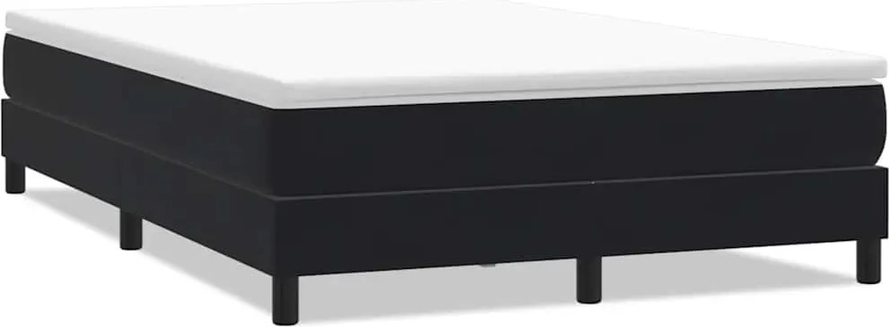 Postel Box Spring bez matrace černá 140x220 cm samet 3315875