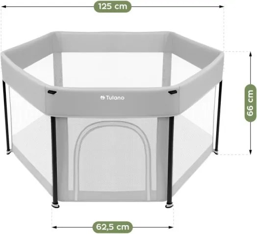Dětská ohrádka Cozy 30 šedá