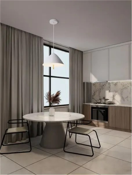 LED bílé designové svítidlo Oros