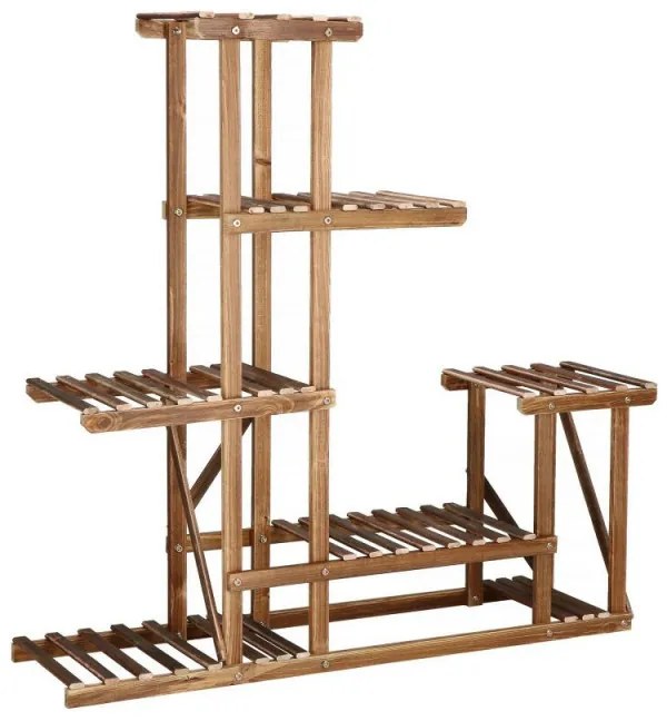 SPRINGOS Kaskádový stojan na květiny 95 cm, hnědý SPRINGOS PLANT 11 GA0176-XG