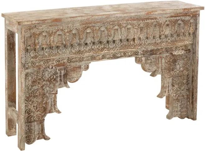 Konzolový stolek s patinou Morocco - 150*38*88cm