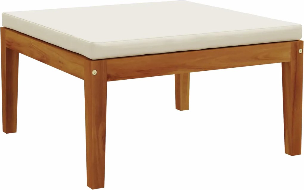 6 ks Masivní akáciové dřevo a provaz Přírodní 3407762