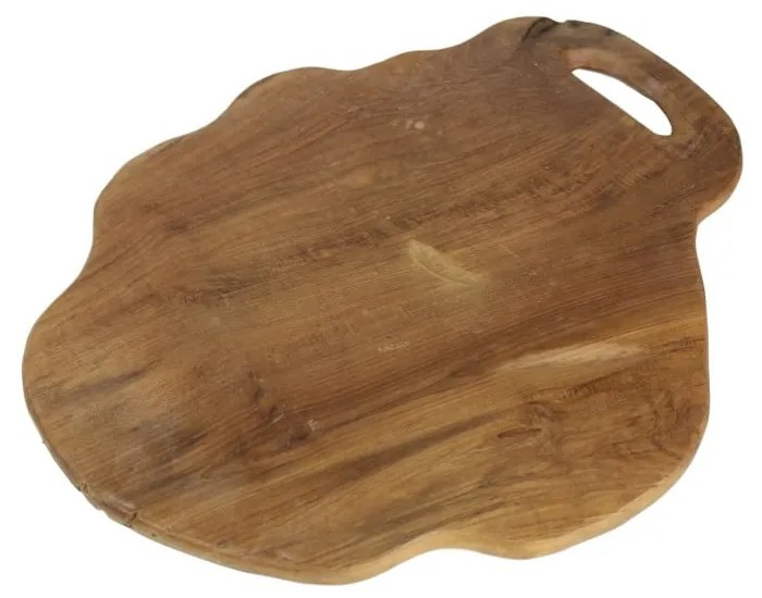 Krájecí prkénko z neopracovaného teakového dřeva HSM collection Flate, délka 49 cm