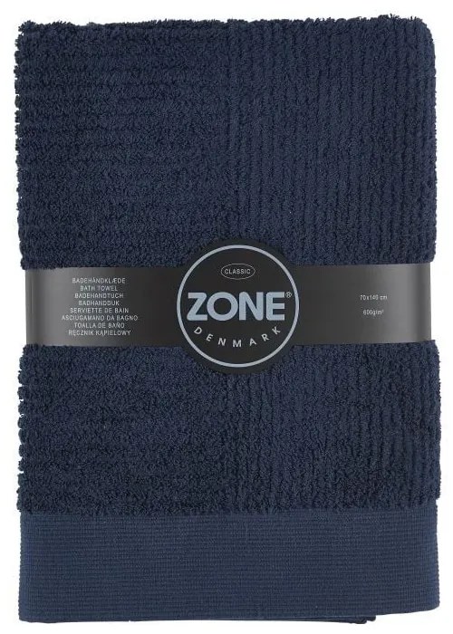 Tmavě modrá osuška 70x140 cm Classic – Zone