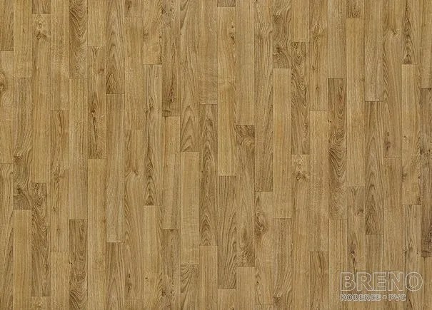 Breno PVC TRENTO Honey Oak 263L – hnědé dřevo, šíře 200 cm