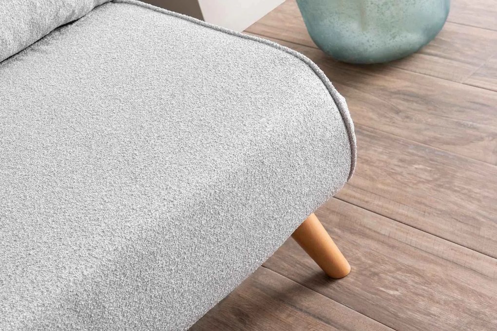 Designová rozkládací pohovka Felicitas 120 cm šedá