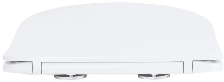 Gamma Magro, toaletní WC sedátko 438x361mm z duroplastu s pomalým zavíráním, bílá, GMA-MAGRO