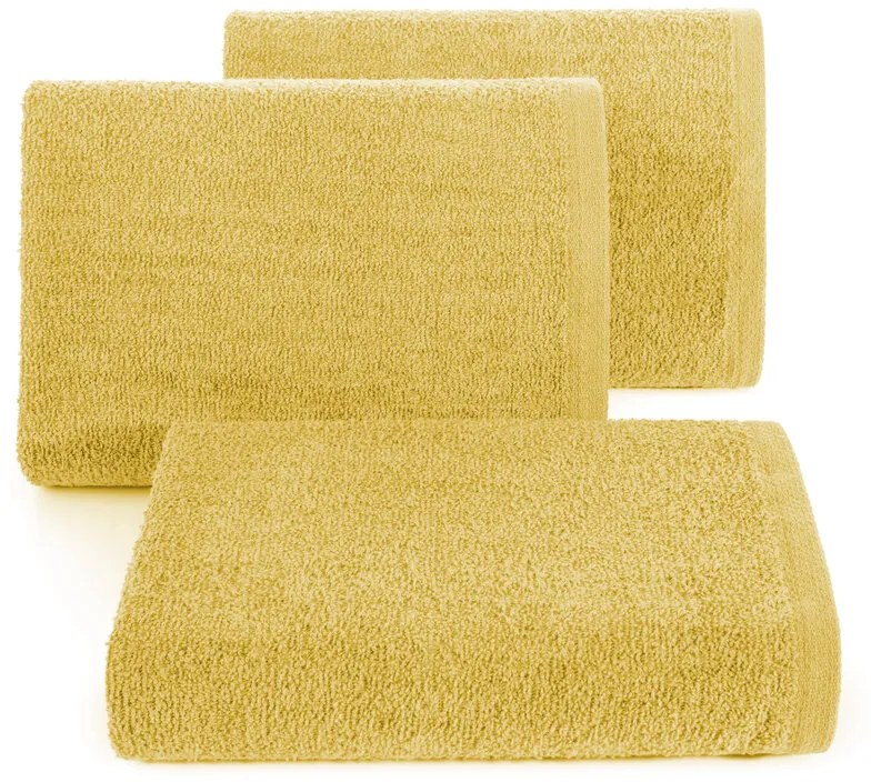 Klasický hořčicový bavlněný ručník TIANA1 Rozměr: 50 x 100 cm
