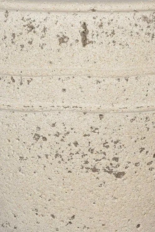 Designový květináč KALDERO, vláknocement, 41x33 cm, béžový
