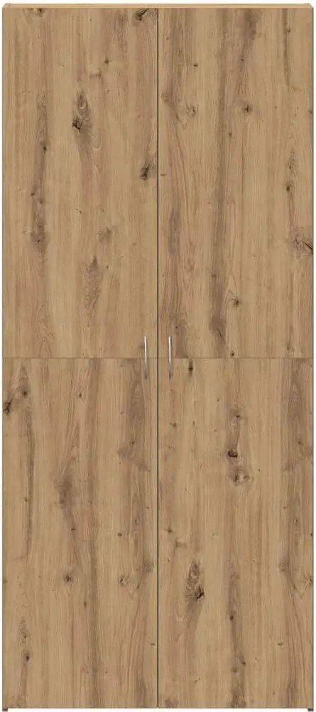 Skříň na obuv 80 x 35.5 x 180 cm Kompozitní dřevo Hnědá 3333844