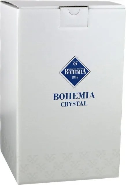 Bohemia Jihlava ručně malovaná karafa na whisky Lisboa Black Mate 750 ML