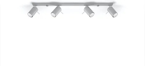 Stropní bodové svítidlo SOLLUX Ring 4l GU10 4x40W bez zdroje SL.0453 šedá