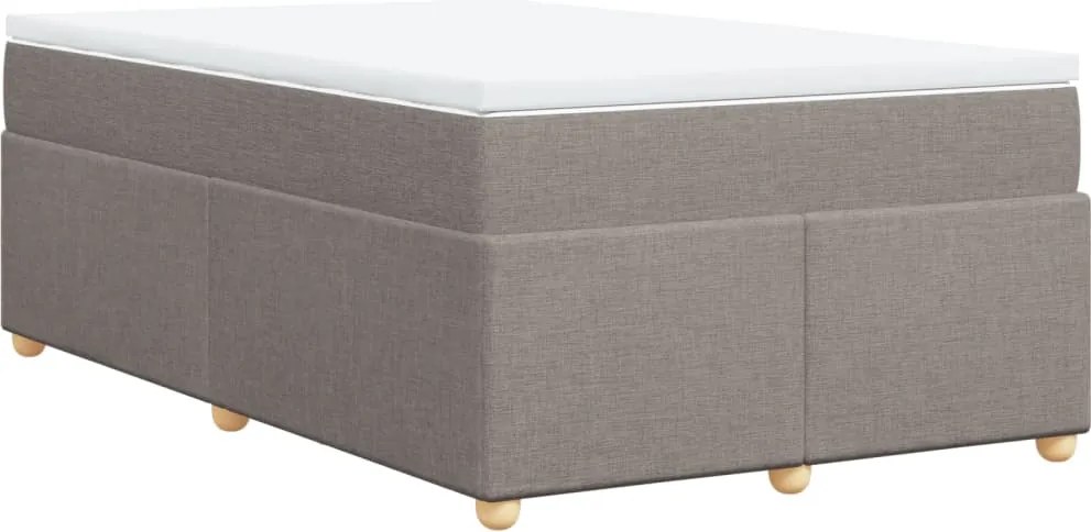 Box spring postel s matrací taupe 120x190 cm textil 3285363