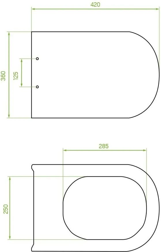 Laveo Akan, sada konstrukce s mísou, sedadlem a tlačítkem, LAV-VMDD600S