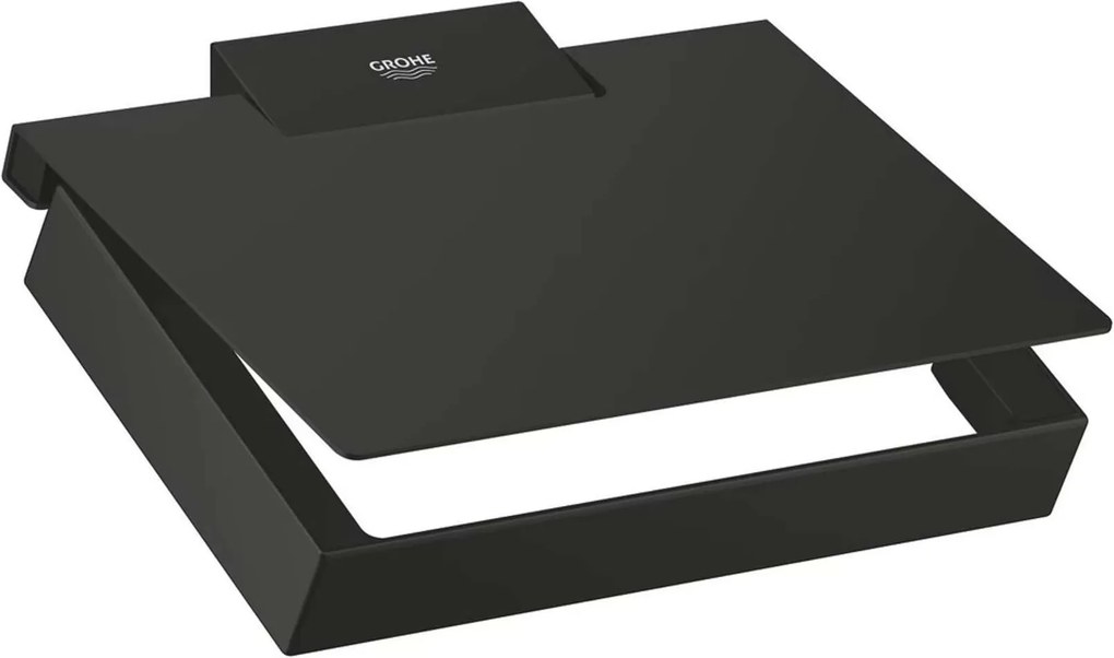 Grohe Selection Cube - Držák toaletního papíru, matná černá 407812430