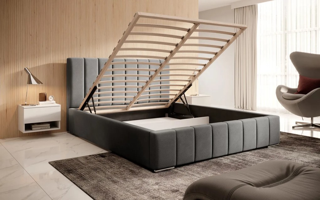 Postel MODEL 10 140x200 zelená - MAGIC VELVET 2225